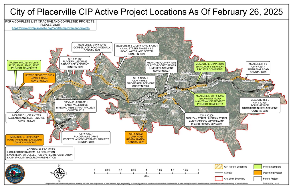 City of Placerville California - Capital Improvement Projects